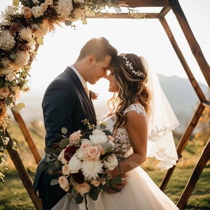 Hexagon Wedding Arch Plans - Wedding Vows Centerpiece - Etsy