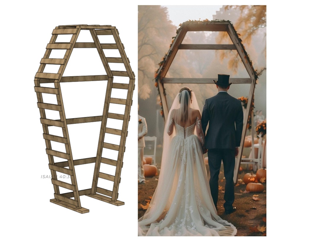 Halloween Wedding Coffin Arch DIY Plans: 8ft & 10ft Tall (PDF) - Etsy