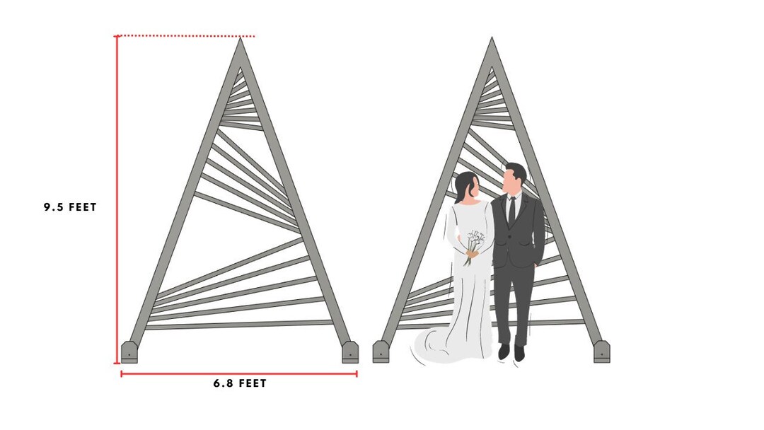 Triangle Arch With Decorative Backdrop Wedding Plans With Decorative ...