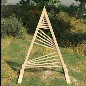 Triangle Arch With Decorative Backdrop Wedding Plans - With Decorative ...