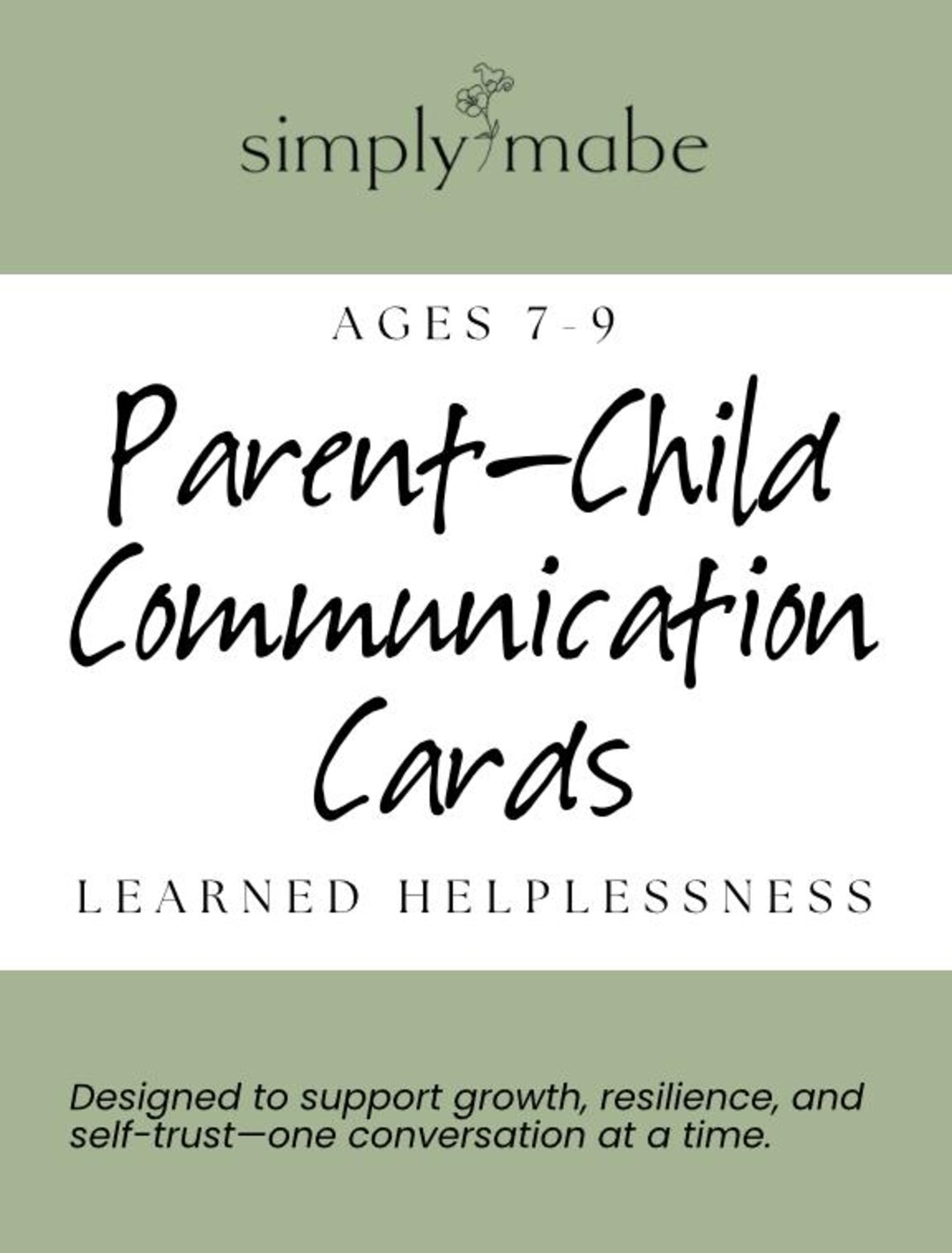 Parent Conversation Cards for Children (ages 7-9) – Build Confidence ...