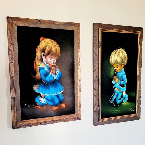 Black Velvet Painting - Etsy
