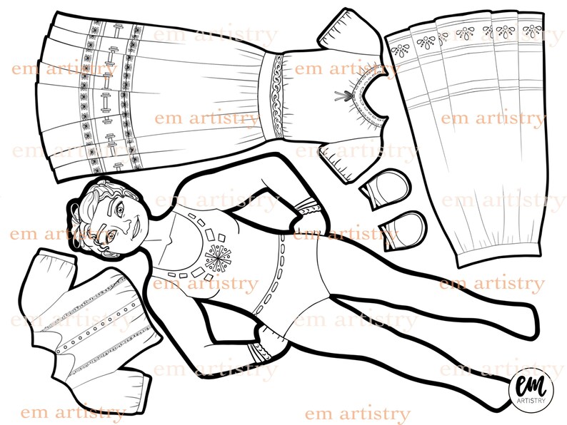 Mirabel + Family Paper Dolls - Etsy