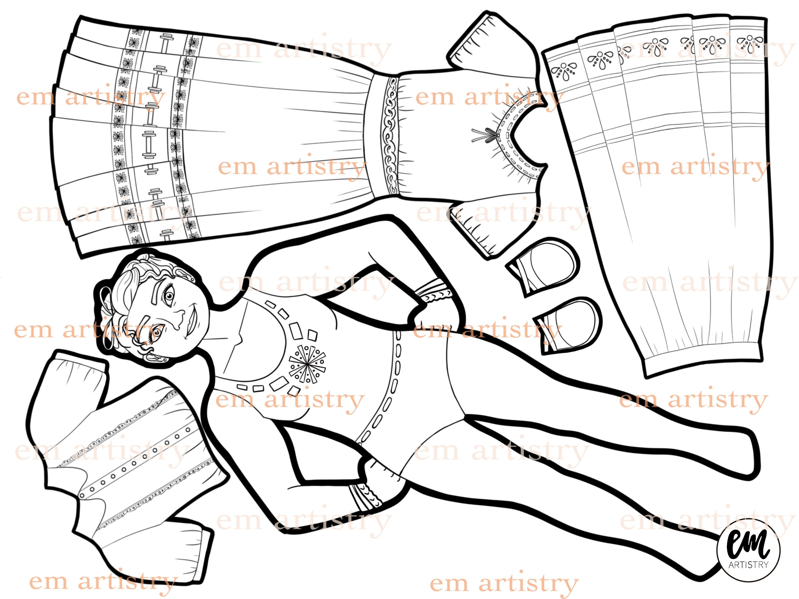 Mirabel + Family Paper Dolls - Etsy Canada