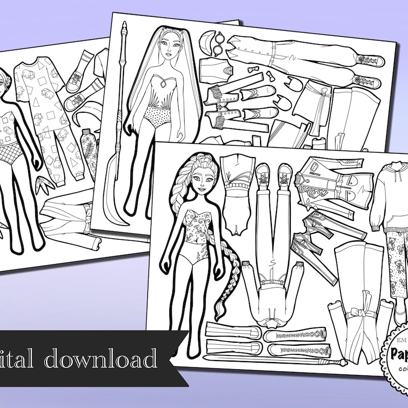 Doll Dress Digitals - Etsy