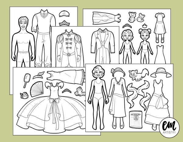 Mirabel Family Paper Dolls - Etsy Canada