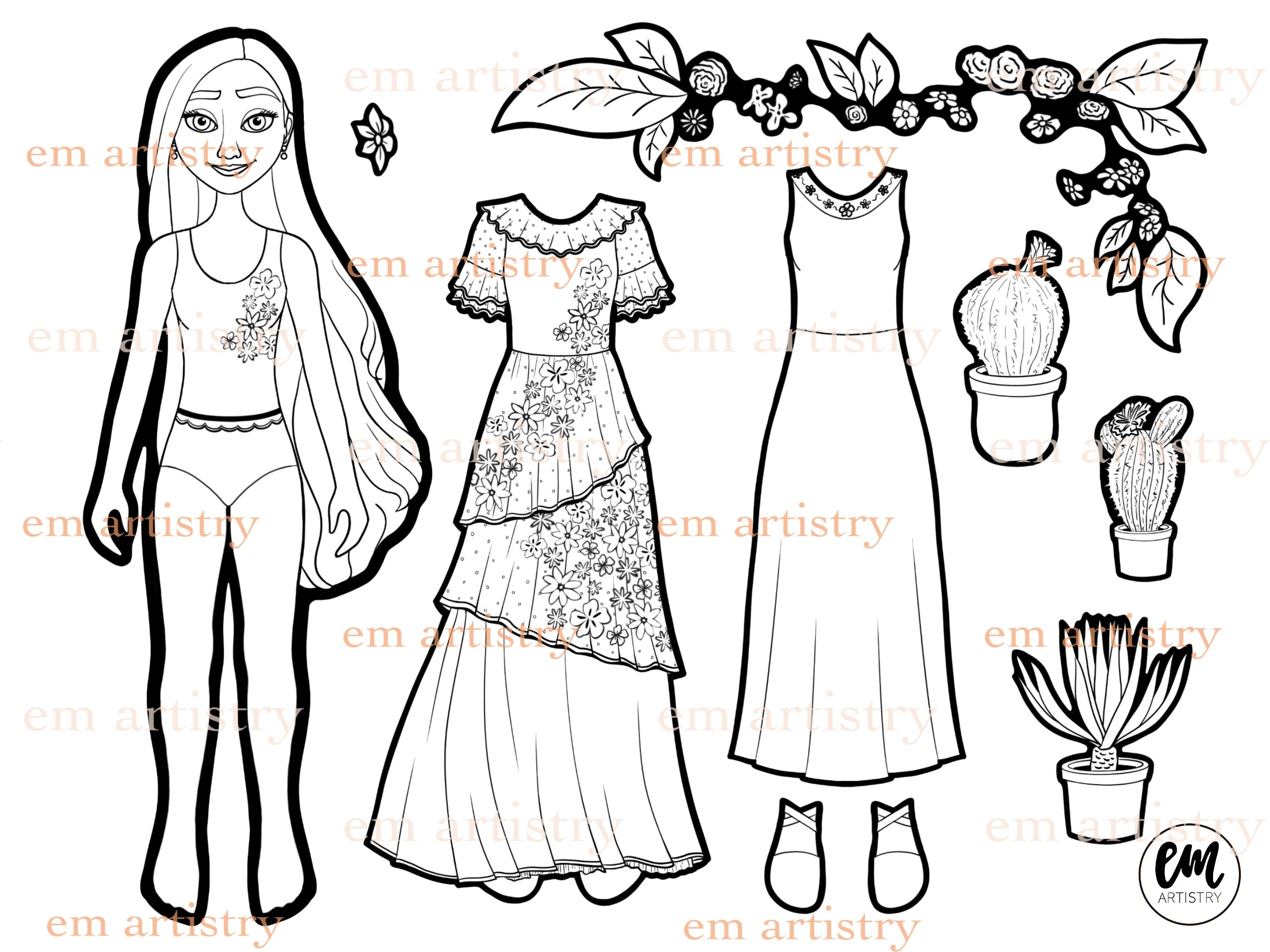 Mirabel + Family Paper Dolls - Etsy