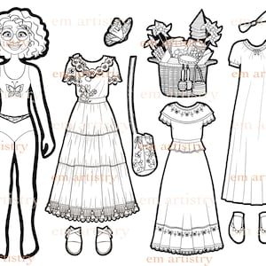 Mirabel Paper Doll - Etsy
