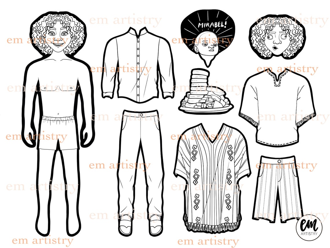 Encanto Paper Dolls - Etsy