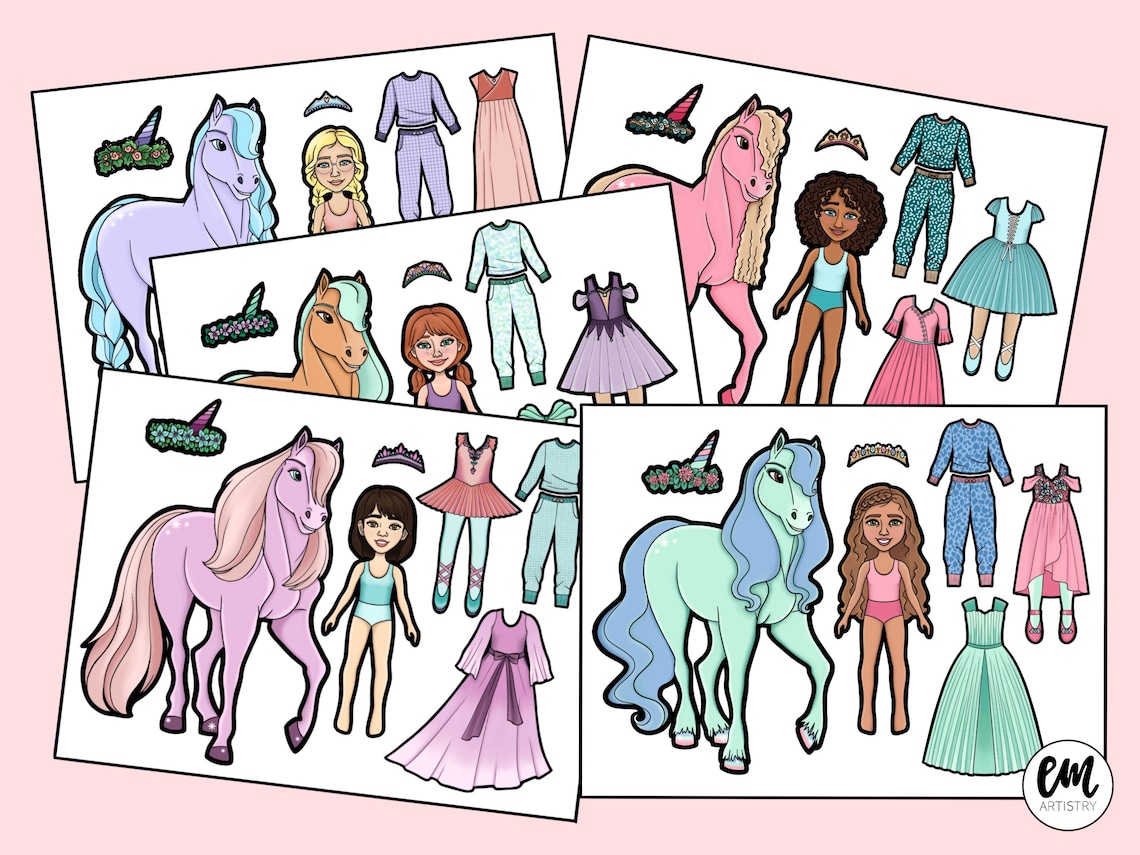 Pony Paper Doll Entire Collection - Etsy