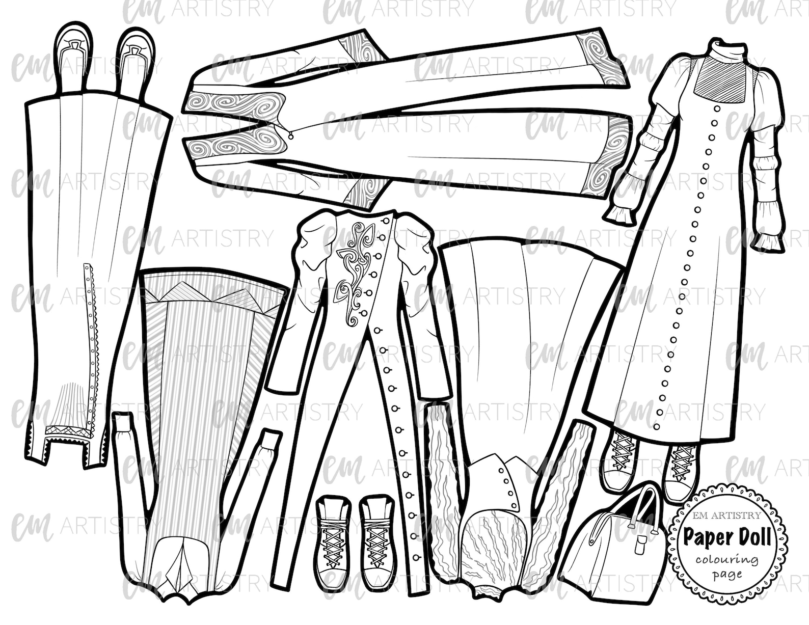 Wicked Paper Dolls -glinda -elphaba -paper Dolls Printable - Colouring ...