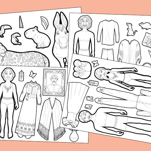 Mirabel Family Paper Dolls - Etsy Canada