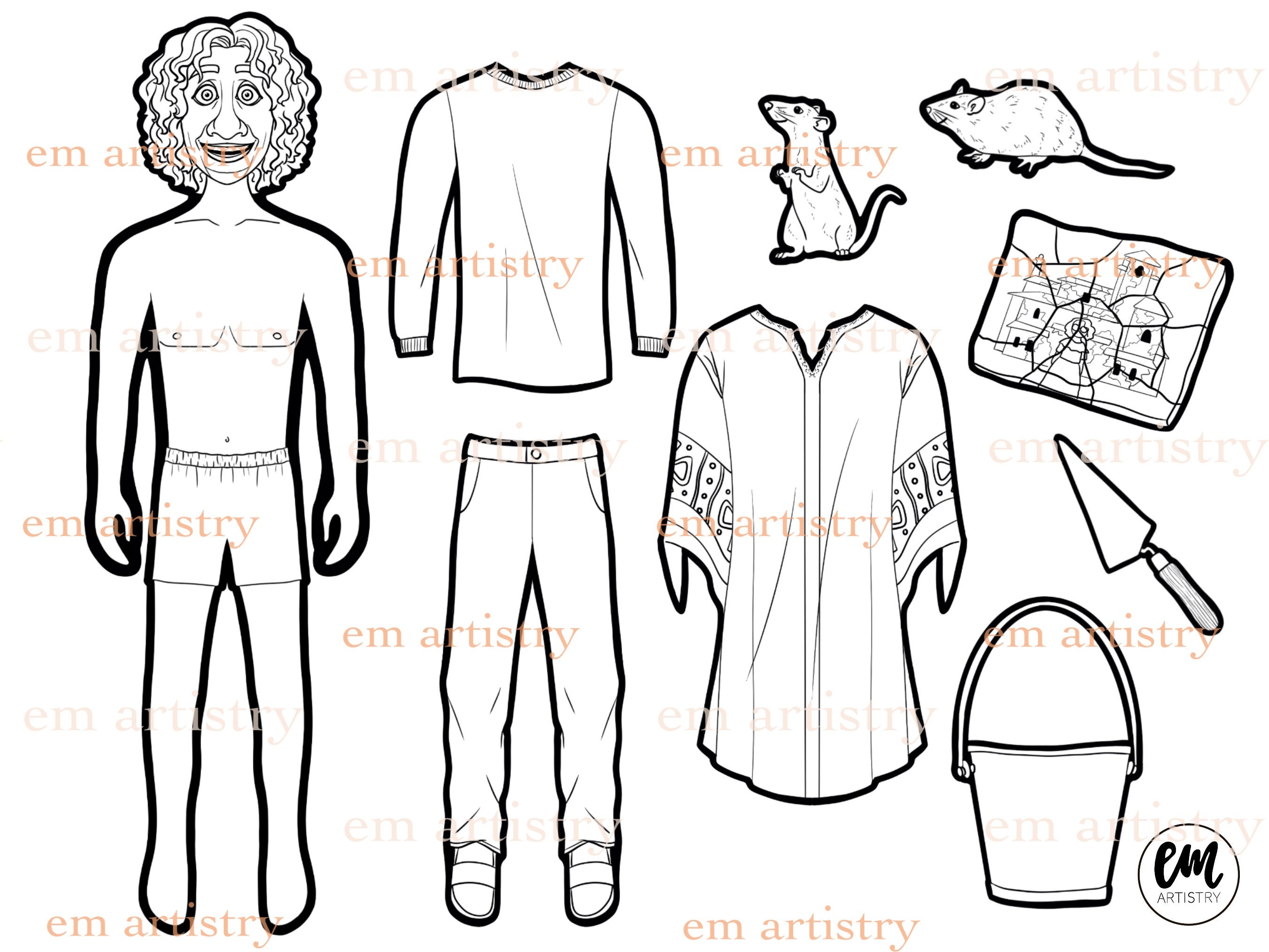 Abuela Encanto Paper Dolls - Etsy