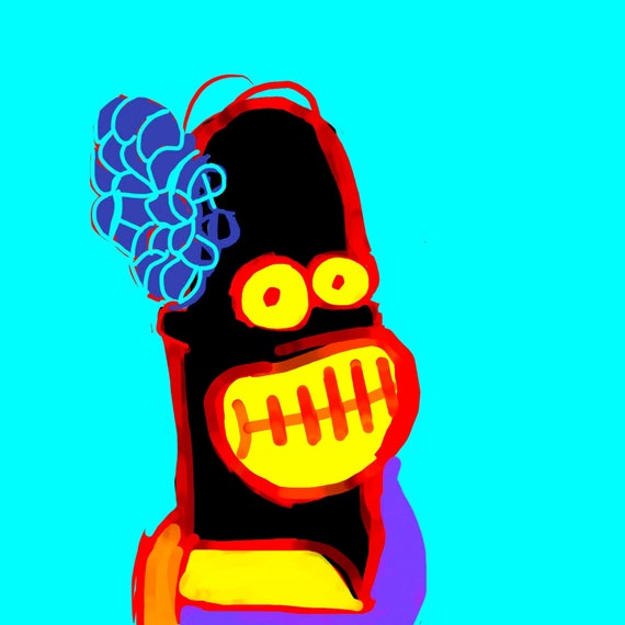 Homer Simpson NFT | Etsy