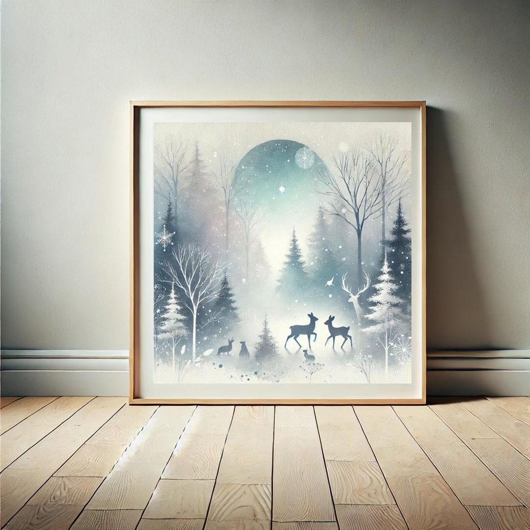 Watercolor Woodlands, Digital Printable Download - Etsy