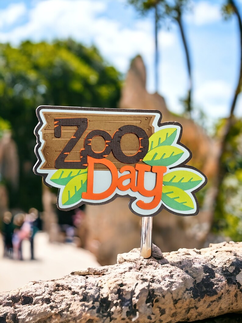 Zoo Day Title for Scrapbook Layout Paper Piece - Etsy