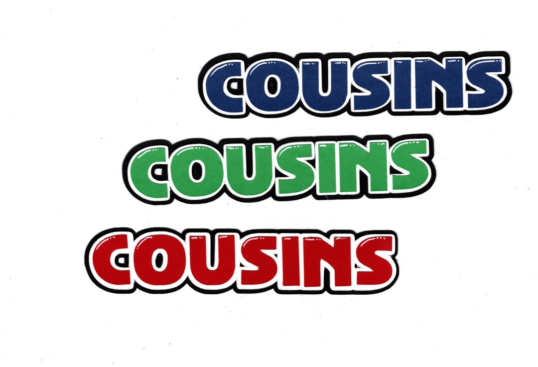 Cousin Title for Scrapbooking Layout - Etsy