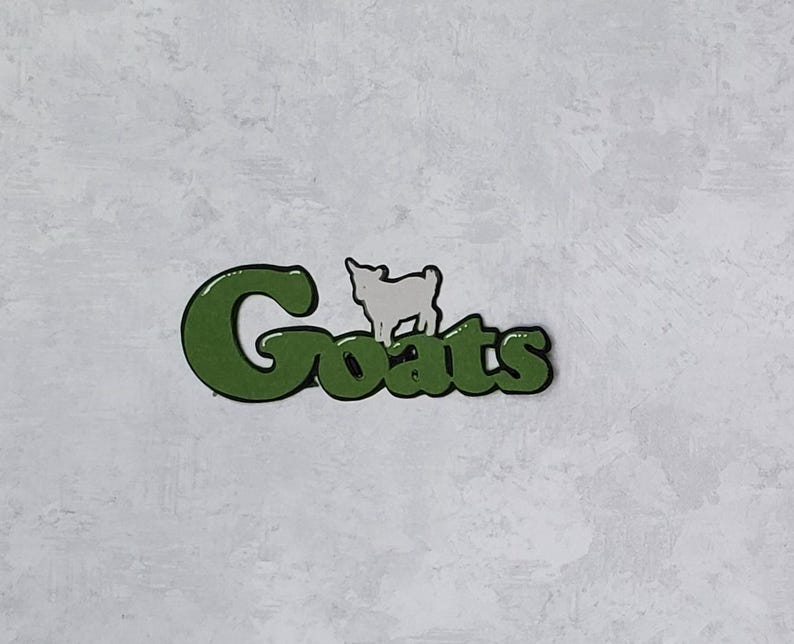 Petting Zoo, Pigs, and Goats Title Die Cut Paper Piece for Scrapbooking ...