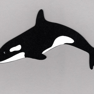 Orca Killer Whale Paper Piecing for Scrapbook Layout - Etsy