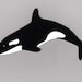 Orca Killer Whale Paper Piecing for Scrapbook Layout - Etsy