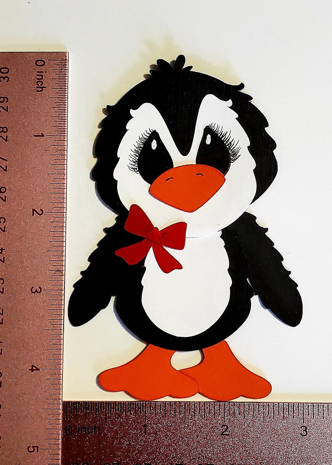 Penguin Die Cut Scrapbook or Card Embellishments - Etsy