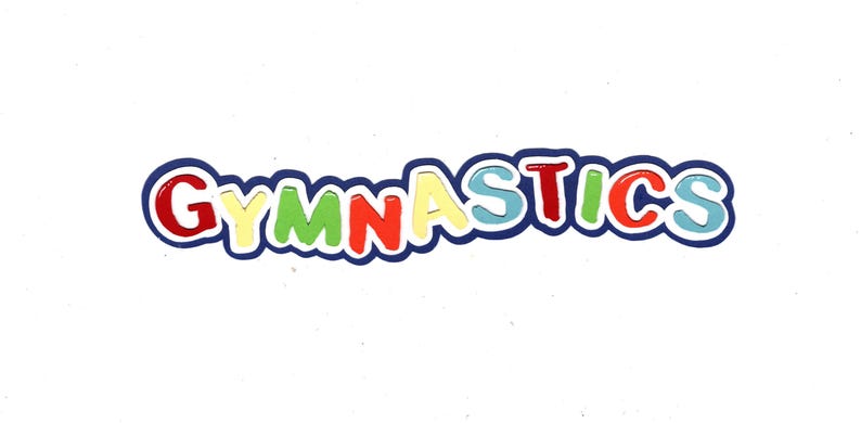 Gymnastics Paper Piece Title for Scrapbooking Layout - Etsy