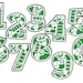 Football Numbers for Card or Scrapbook Layout Die Cut Embellishment - Etsy