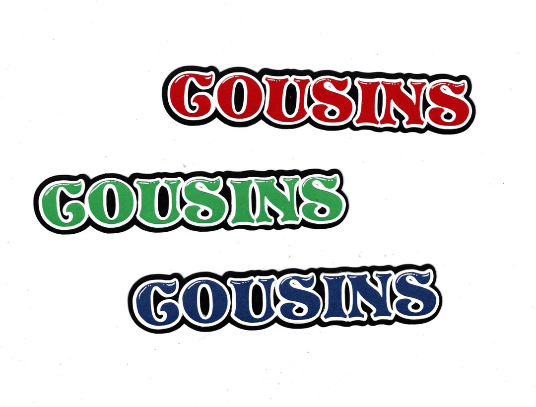 Cousin Title for Scrapbooking Layout - Etsy