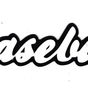 Baseball Paper Piece Title for Scrapbooking Layout - Etsy