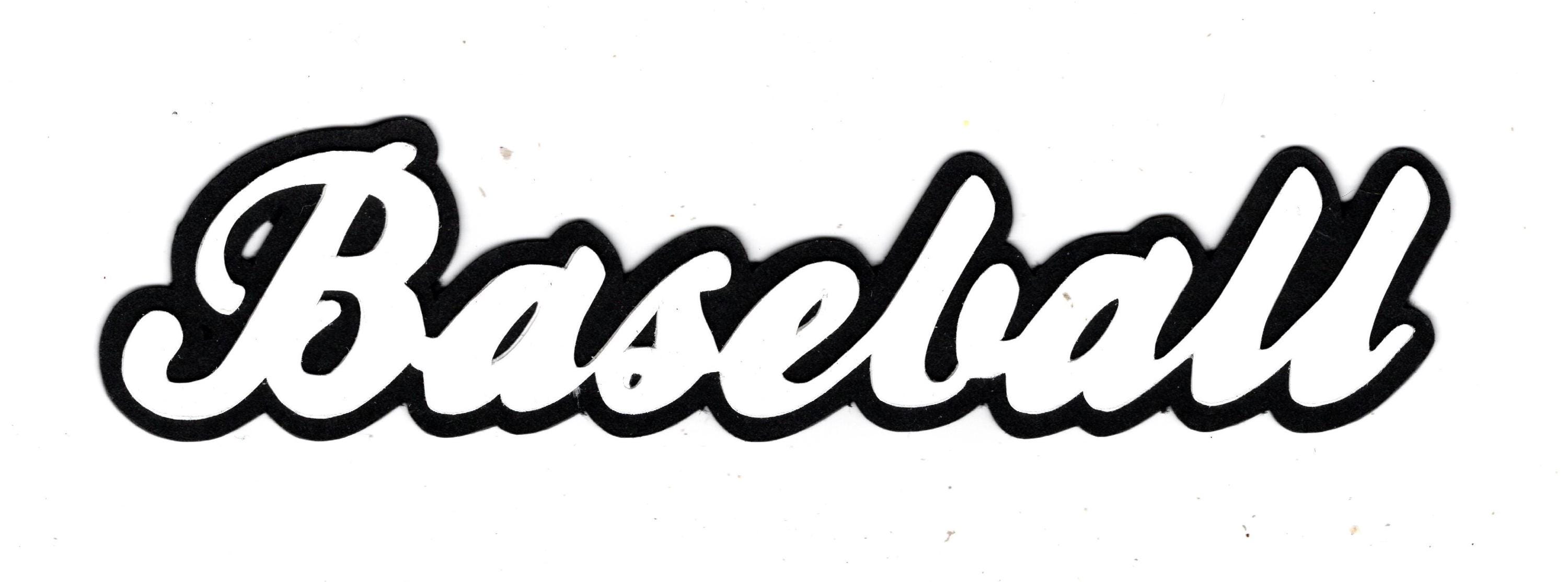 Baseball Paper Piece Title for Scrapbooking Layout - Etsy