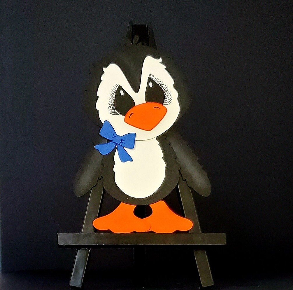 Penguin Die Cut Scrapbook or Card Embellishments - Etsy
