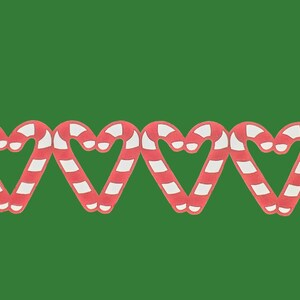 Candy Cane Heart Border for Scrapbook Layout Die Cut Embellishment - Etsy