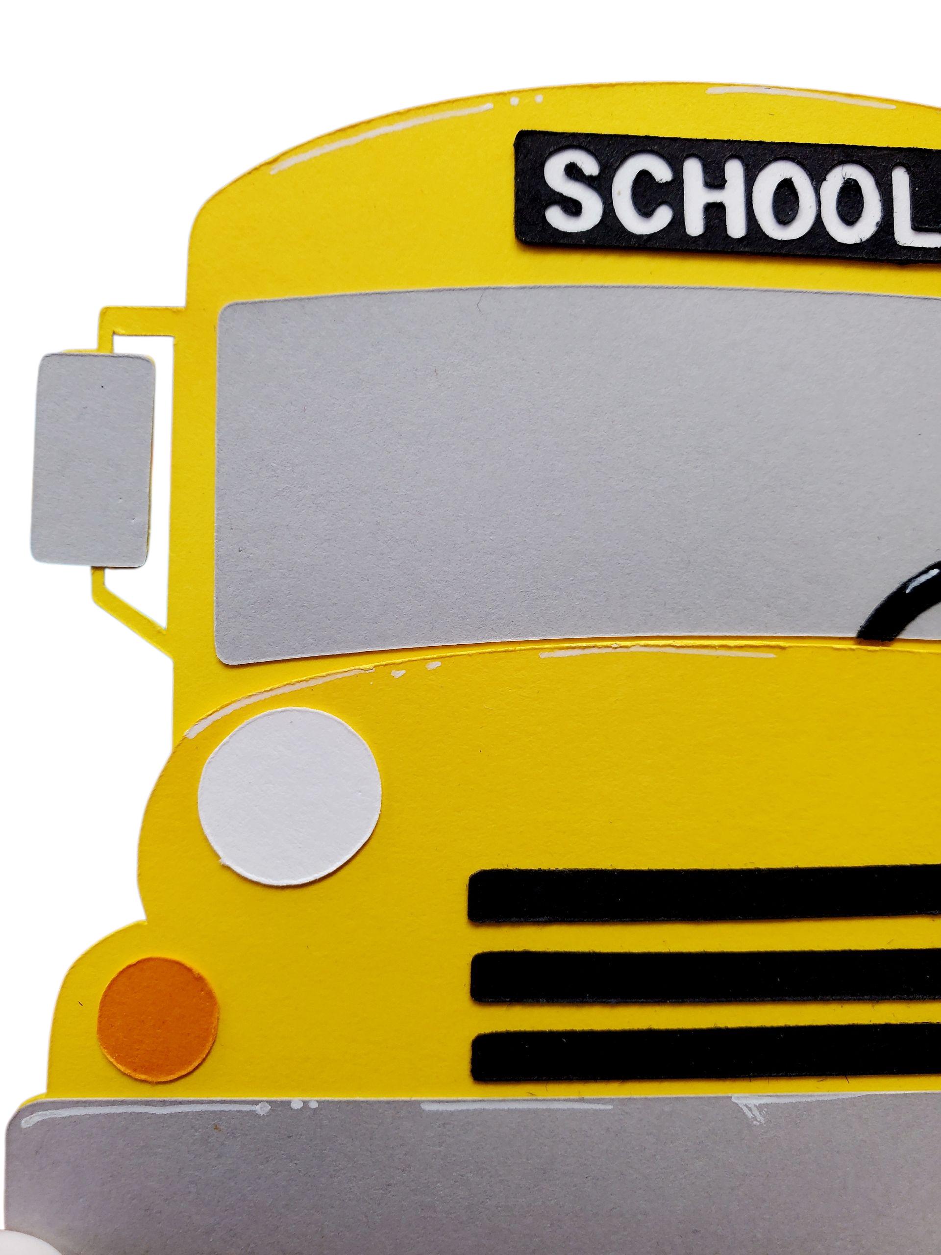 School Bus Paper Piece for Scrapbooking - Etsy