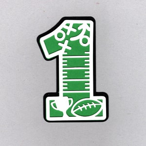 Football Numbers for Card or Scrapbook Layout Die Cut Embellishment - Etsy