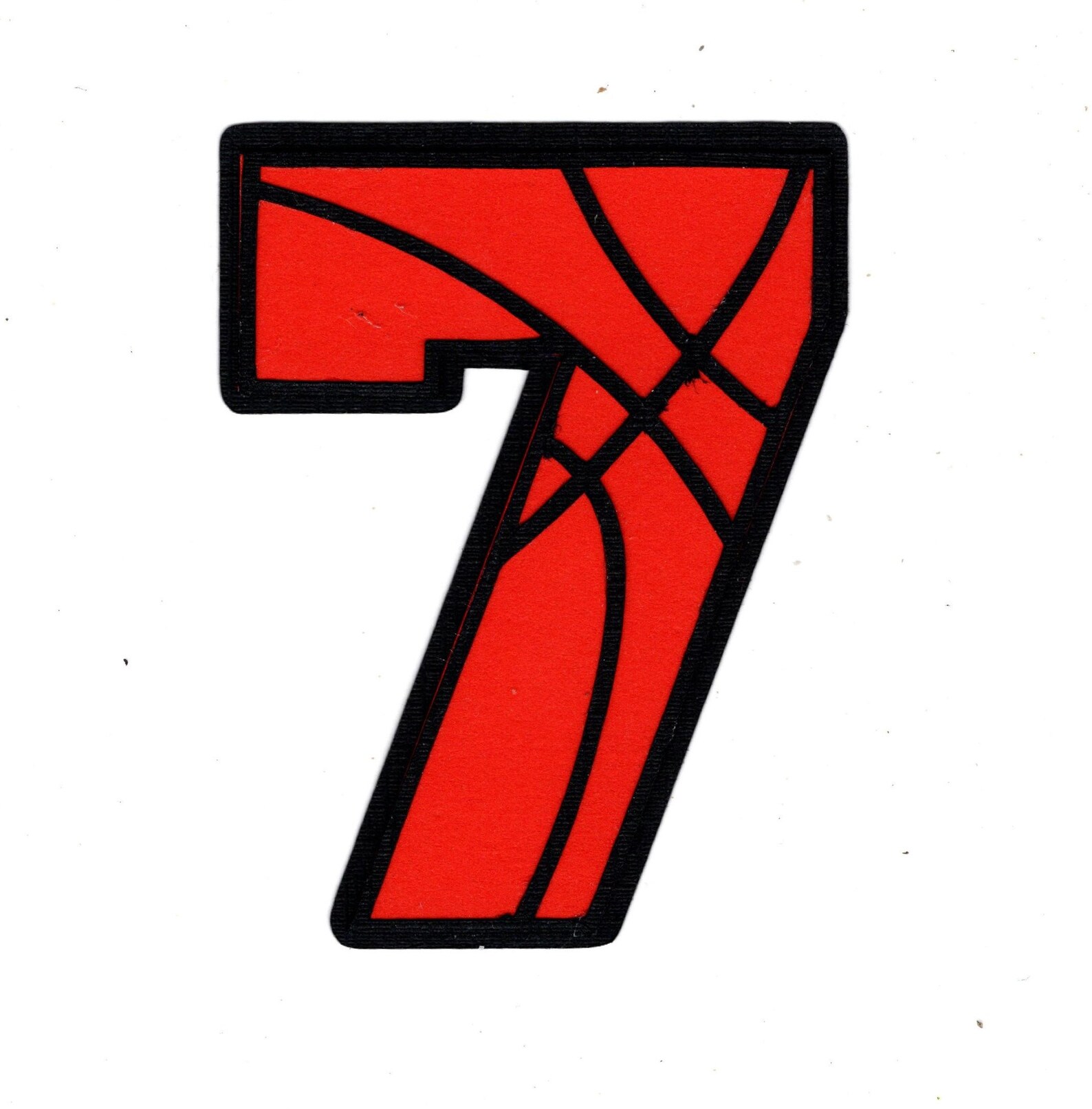 Basketball Numbers for Scrapbooking Layout Paper Piece Die Cut - Etsy