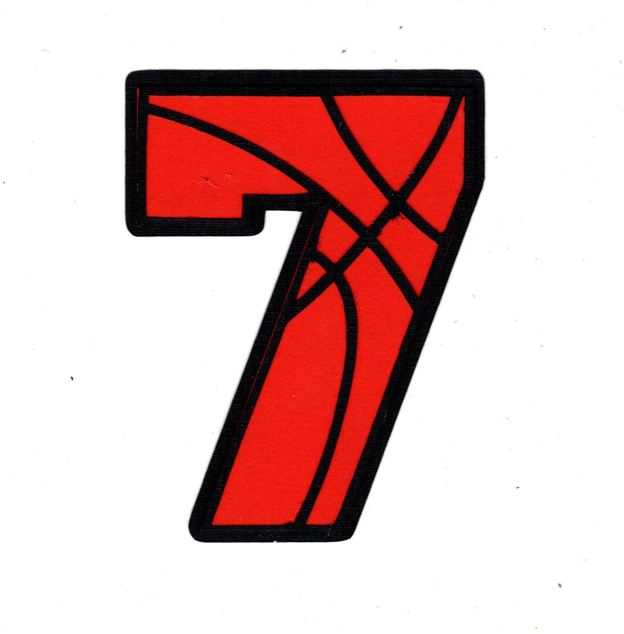 Basketball Numbers for Scrapbooking Layout Paper Piece Die Cut - Etsy