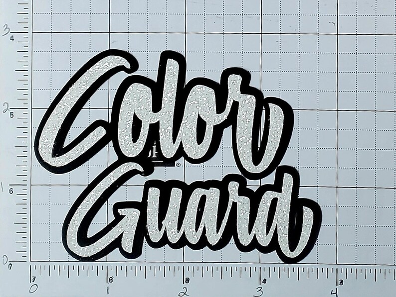 Color Guard Title for Scrapbook or Cards, Die Cut Embellishment - Etsy