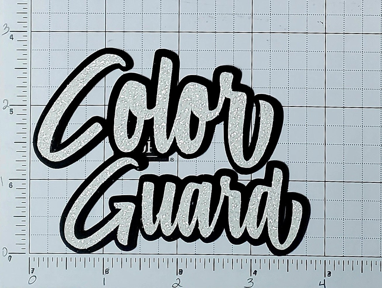 Color Guard Title for Scrapbook or Cards, Die Cut Embellishment - Etsy