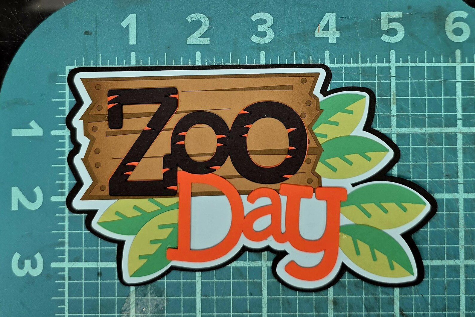 Zoo Day Title for Scrapbook Layout Paper Piece - Etsy