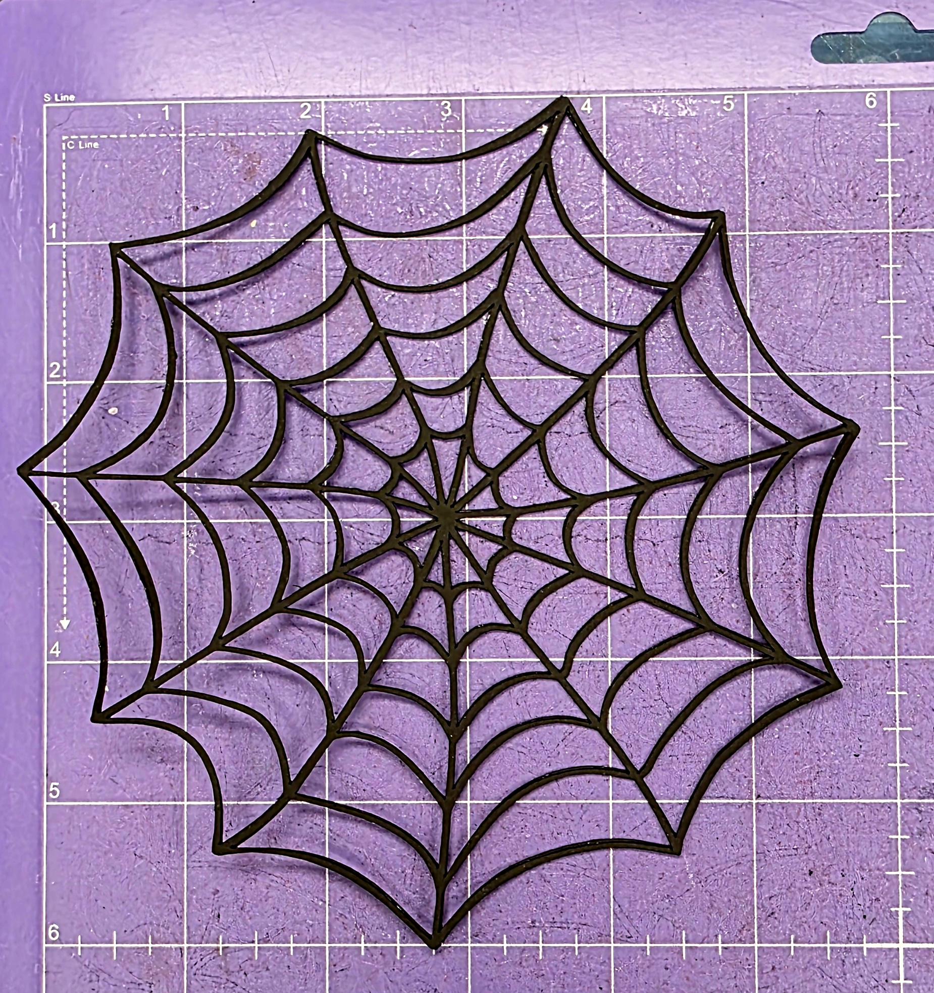 Spider Web Die Cut Paper Piecing for Halloween Scrapbook Layout - Etsy