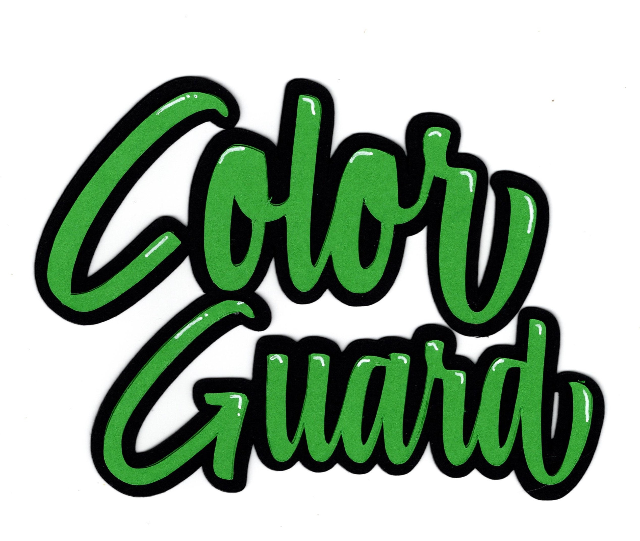 Color Guard Title for Scrapbook or Cards, Die Cut Embellishment - Etsy