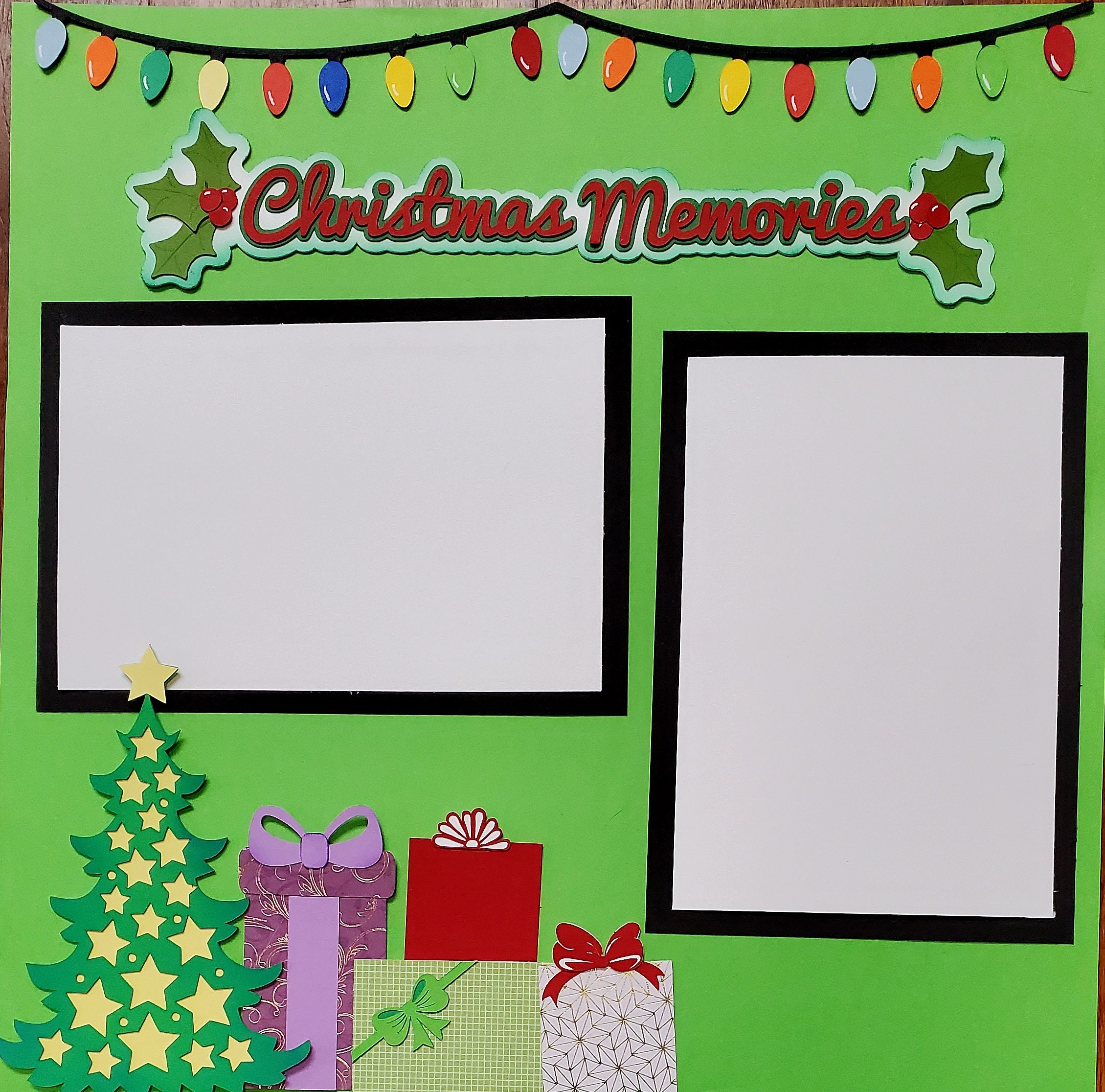 Christmas Lights for Card or Scrapbook Layout Die Cut Embellishment - Etsy