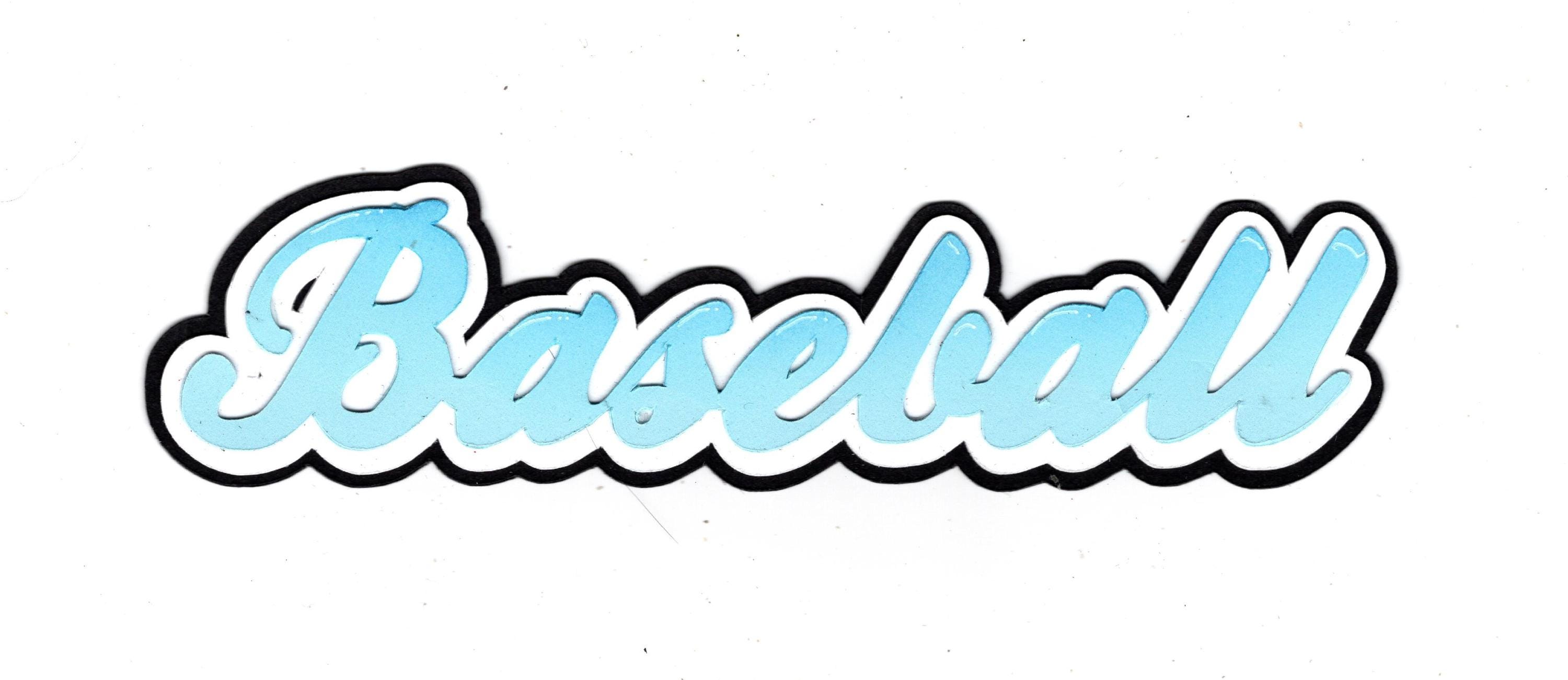 Baseball Paper Piece Title for Scrapbooking Layout - Etsy