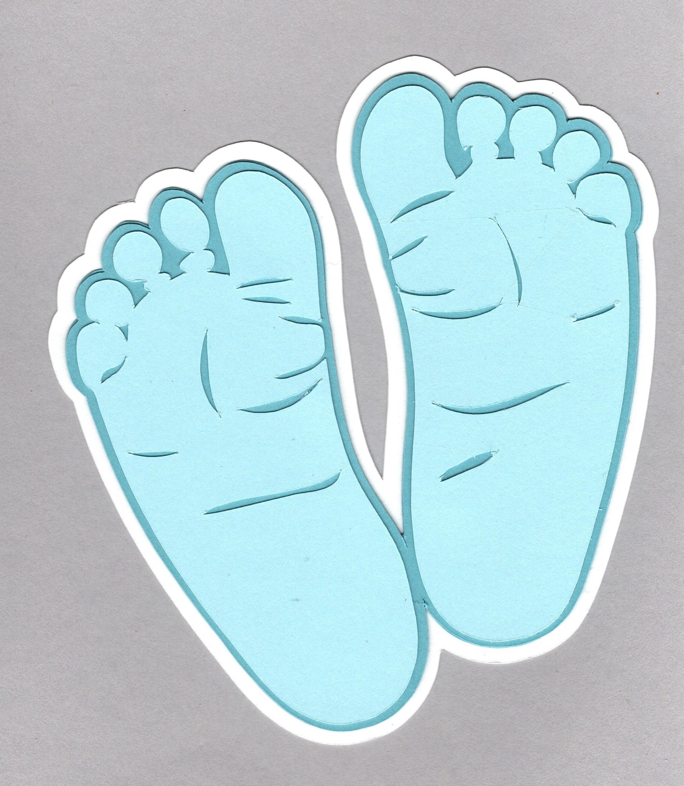 Baby Feet Paper Piece Die Cut Embellishment for Scrapbook Layout - Etsy