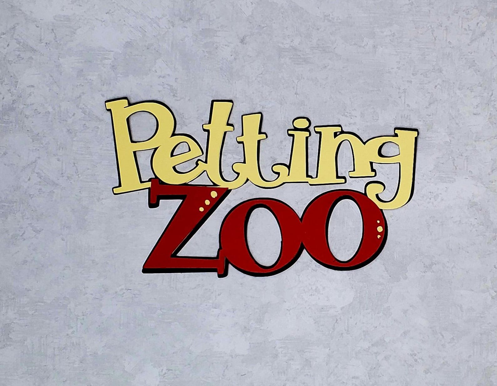 Petting Zoo, Pigs, and Goats Title Die Cut Paper Piece for Scrapbooking ...