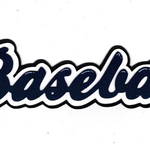 Baseball Paper Piece Title for Scrapbooking Layout - Etsy