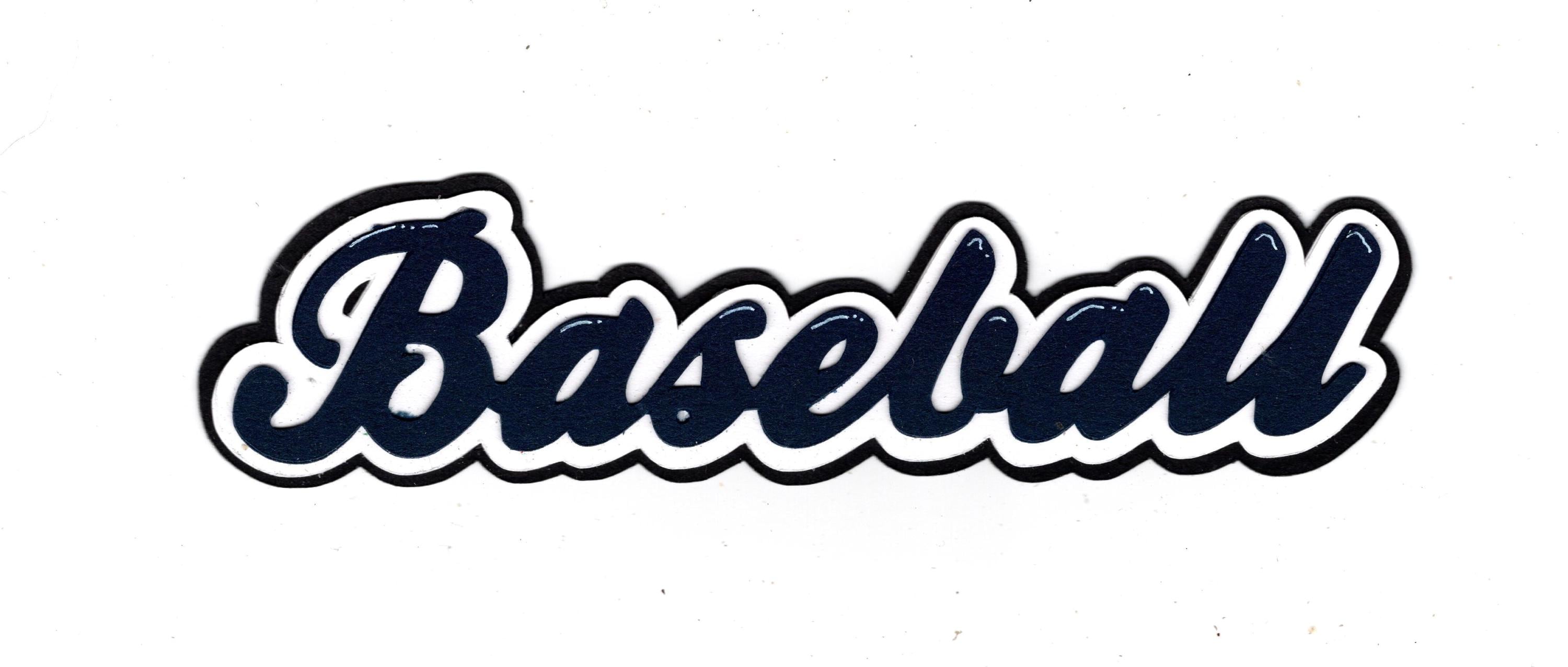 Baseball Paper Piece Title for Scrapbooking Layout - Etsy