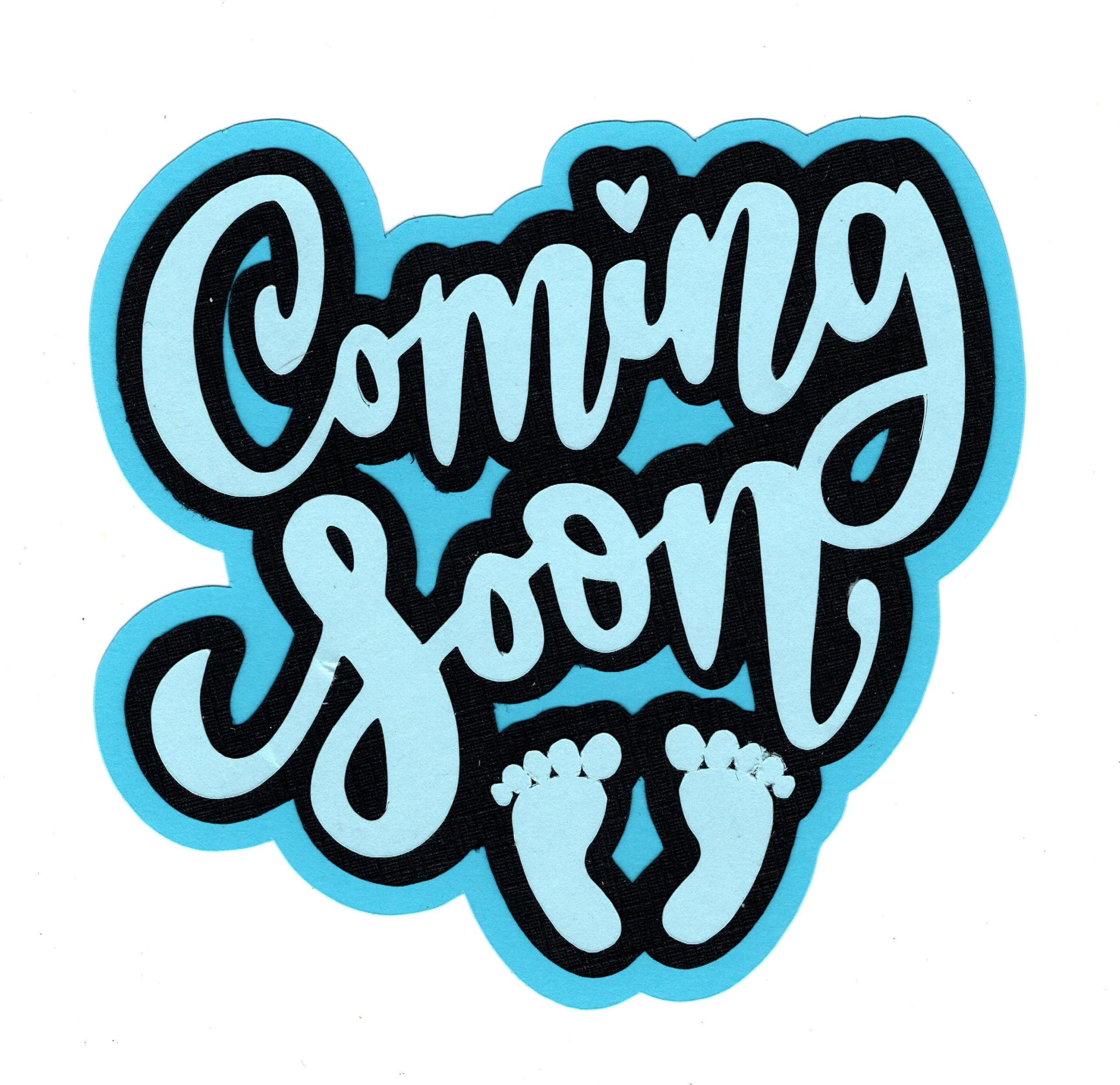 Coming Soon Paper Piece Die Cut Embellishment Scrapbook Layout - Etsy