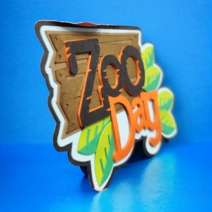 Zoo Day Title for Scrapbook Layout Paper Piece - Etsy