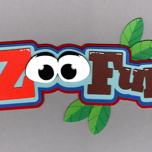 Zoo Scrapbook Paper - Etsy